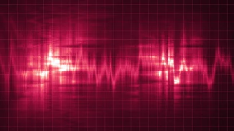 Abstract graph wave flare and grid on re... | Stock Video | Pond5