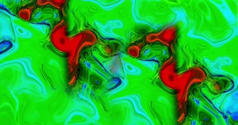 Abstract green color liquid animation up... | Stock Video | Pond5