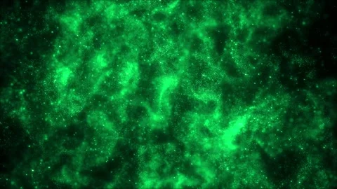 Abstract Green Particles Background. Glo... | Stock Video | Pond5