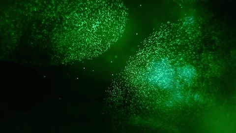 Abstract Green Particles Space Animation | Stock Video | Pond5