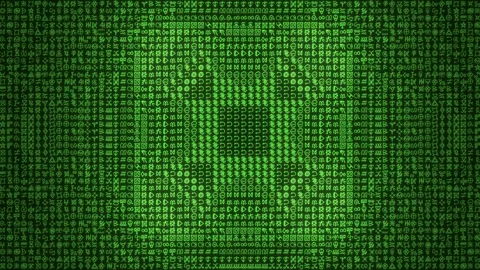 Abstract Grid Matrix Background with Ali... | Stock Video | Pond5