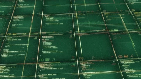 Abstract hacking program looking for dat... | Stock Video | Pond5