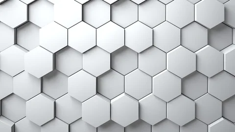 Abstract Hexagons Background Random Moti... | Stock Video | Pond5