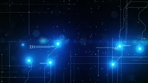 Abstract high tech animation background | Stock Video | Pond5