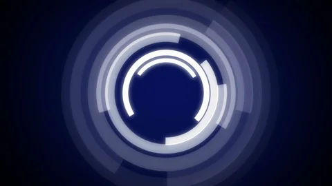 abstract hud circle of blue and gray col... | Stock Video | Pond5