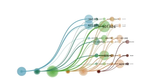 Network Animation Connected Dots On White Background Stock Video ...