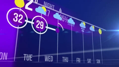 Weekly Infographic Stock Video Footage | Royalty Free Weekly ...