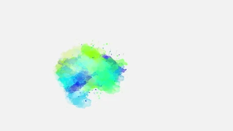 Abstract inkblot, splat, fluid art, over... | Stock Video | Pond5