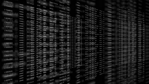 Abstract Layers of Data Scroll on Glitch... | Stock Video | Pond5