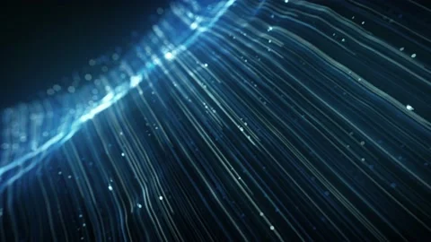 Abstract Light Fiber Strings Flowing Bac... | Stock Video | Pond5