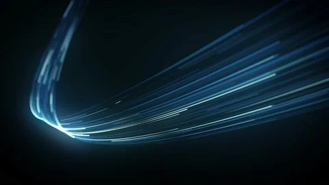 Abstract Light Fiber Strings Flowing Bac... | Stock Video | Pond5