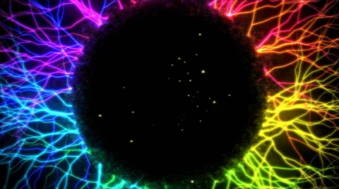 Abstract Lightning Circle, Growing Branc... | Stock Video | Pond5