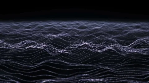 Abstract line waves on a black backgroun... | Stock Video | Pond5