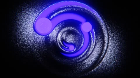 Abstract loading screen. Glowing spheres... | Stock Video | Pond5