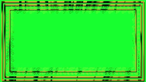 Abstract Luxury Green Screen Frame Anima... | Stock Video | Pond5