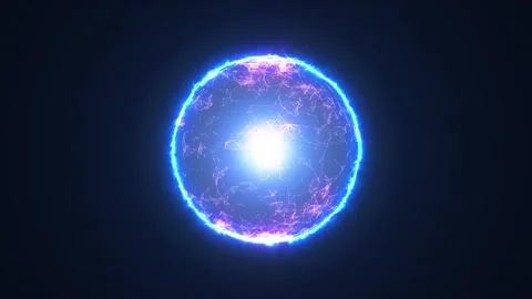 Abstract magic sphere with molecules. Pl... | Stock Video | Pond5