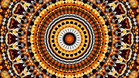 Abstract mandala loop 4k background. Ret... | Stock Video | Pond5
