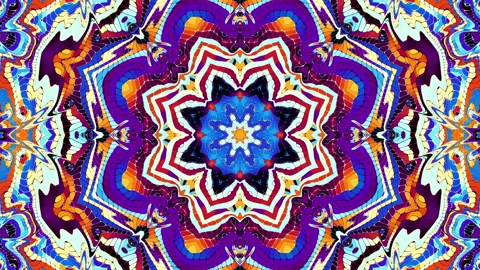 Abstract mandala loop 4k background. Ret... | Stock Video | Pond5