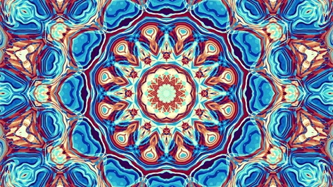 Abstract mandala loop 4k background. Ret... | Stock Video | Pond5