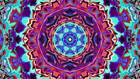 Abstract mandala loop 4k background. Ret... | Stock Video | Pond5