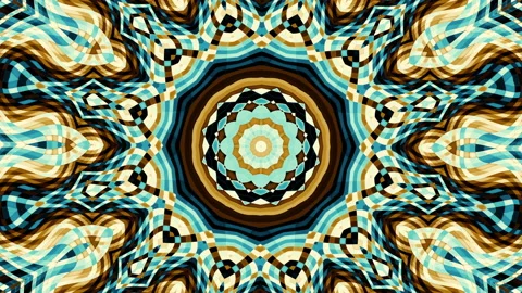 Abstract mandala loop 4k background. Ret... | Stock Video | Pond5