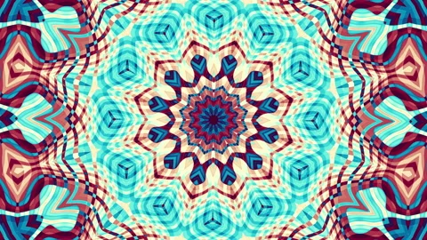 Abstract mandala loop 4k background. Ret... | Stock Video | Pond5