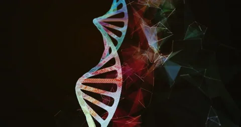 Abstract molecule dna background animati... | Stock Video | Pond5