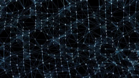 Abstract Motion - Digital Binary Polygon... | Stock Video | Pond5