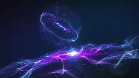 Abstract Motion Graphic Particle Space B... | Stock Video | Pond5