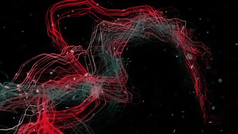 Abstract motion graphics of colored spir... | Stock Video | Pond5