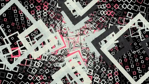 Abstract moving geometric shapes. Animat... | Stock Video | Pond5