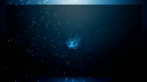 Abstract moving object in the center of ... | Stock Video | Pond5