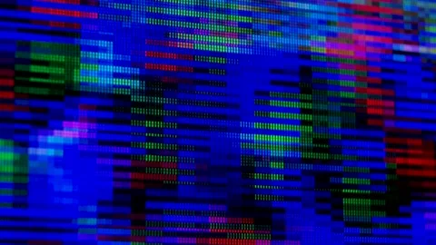 Abstract multi color realistic screen gl... | Stock Video | Pond5