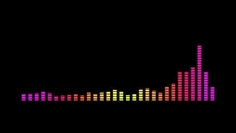 abstract multicolored sound wave pattern... | Stock Video | Pond5