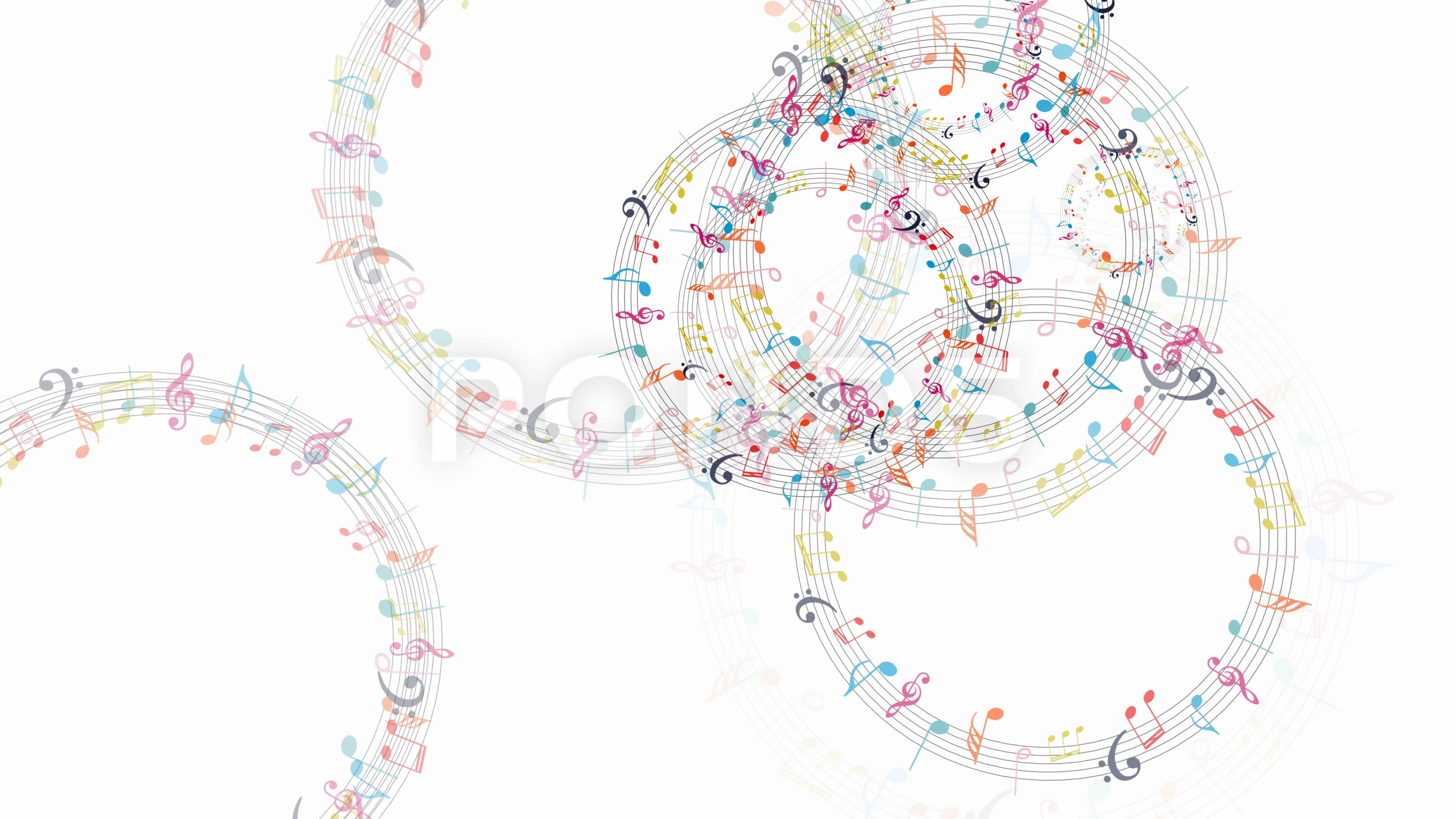 Abstract Music Notes