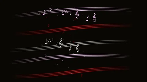 Abstract music symbols, curve lines anim... | Stock Video | Pond5
