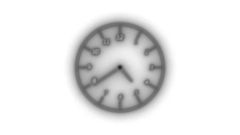 Abstract Neon Countdown Timer Analog Clo... | Stock Video | Pond5