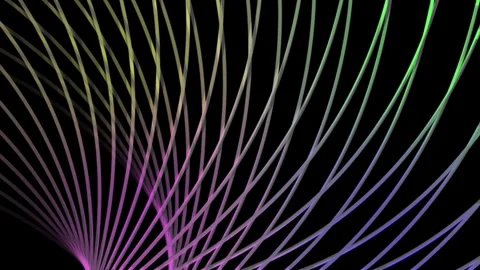 Abstract neon light lines animated on a ... | Stock Video | Pond5