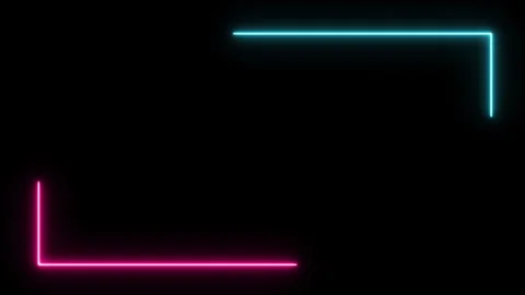 Abstract Neon Line Loop animation.Rectan... | Stock Video | Pond5
