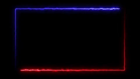 Abstract neon rectangle frame animation ... | Stock Video | Pond5