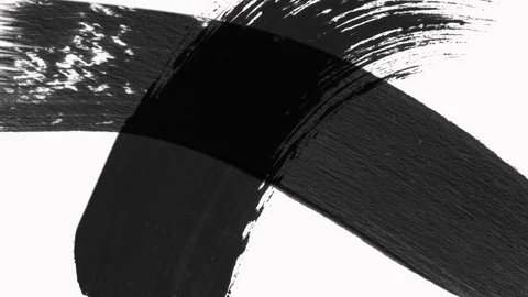 Abstract Paint Brush Transition Reveal w... | Stock Video | Pond5
