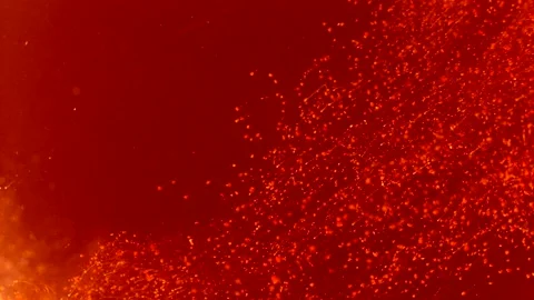 Abstract particles of red and orange liq... | Stock Video | Pond5