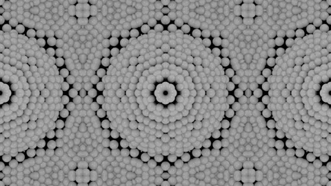 Abstract pattern with 3d render white ba... | Stock Video | Pond5