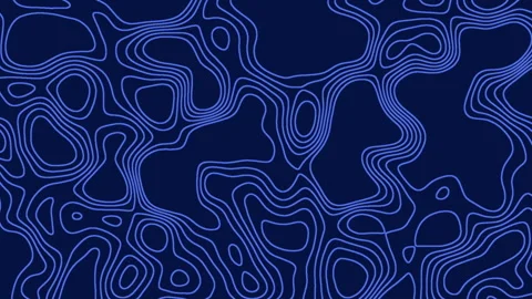 An abstract pattern of blue topographic ... | Stock Video | Pond5