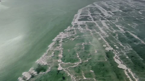 Abstract patterns of salt deposits and t... | Stock Video | Pond5