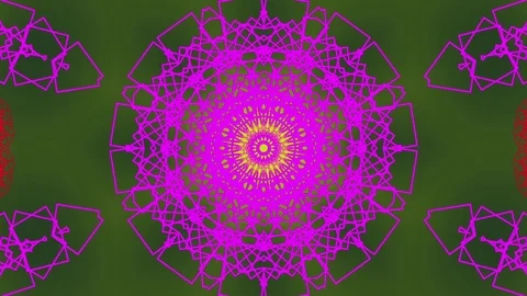 Abstract Pink Rectangles Stars Kaleida | Stock Video | Pond5