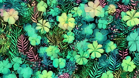 Abstract Plants Looped Animation Backgro... | Stock Video | Pond5