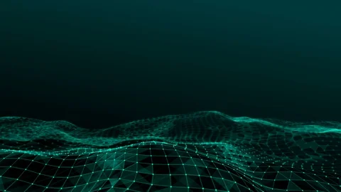 Abstract plexus triangle landscape mount... | Stock Video | Pond5