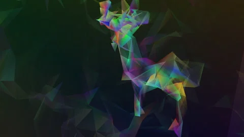 Abstract polygon animation multicolor pa... | Stock Video | Pond5