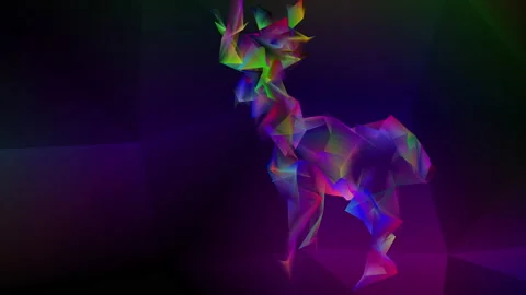 Abstract polygon animation multicolor pa... | Stock Video | Pond5